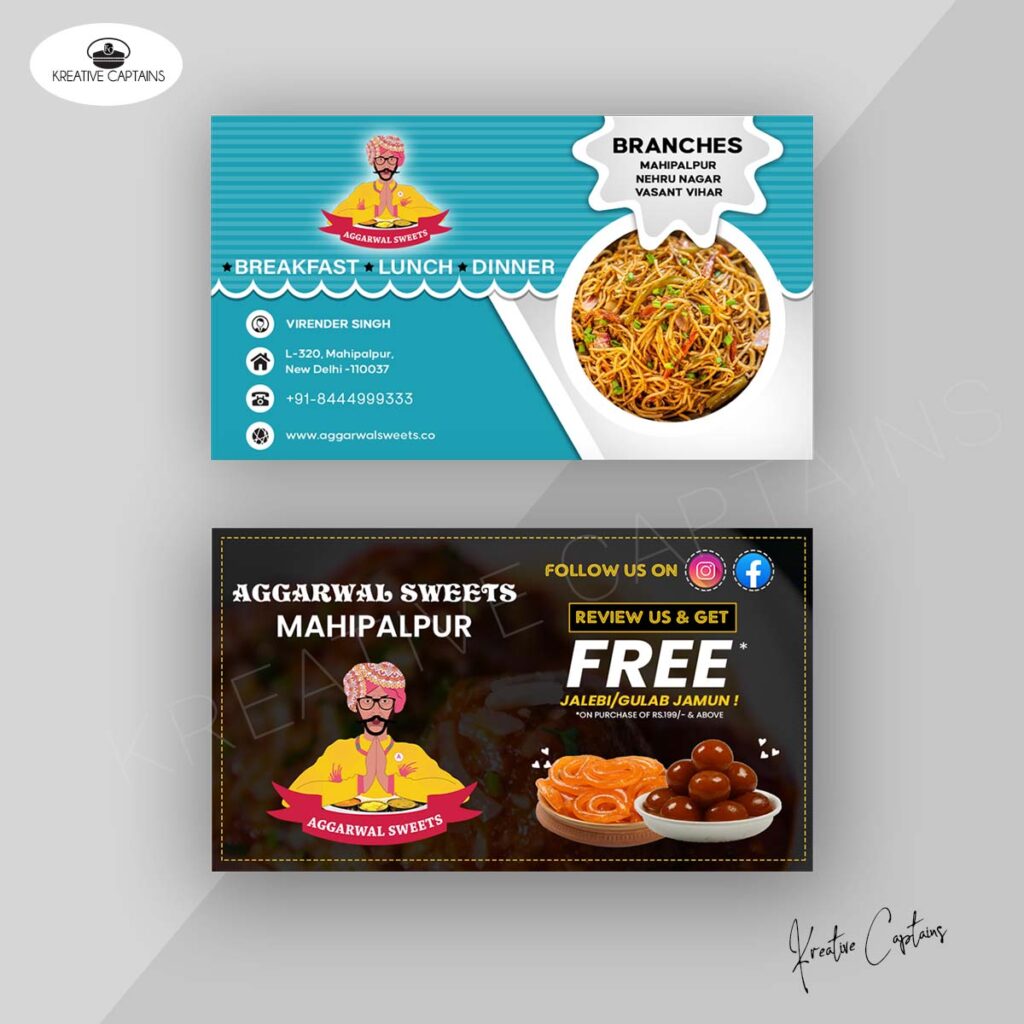 Visiting Card Design – Kreative Captains